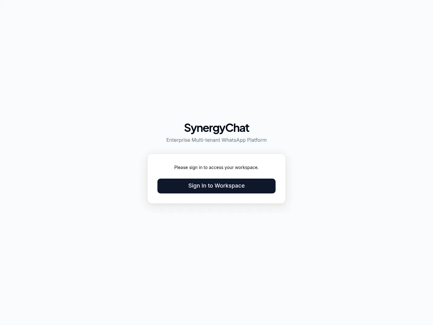 SynergyChat Platform