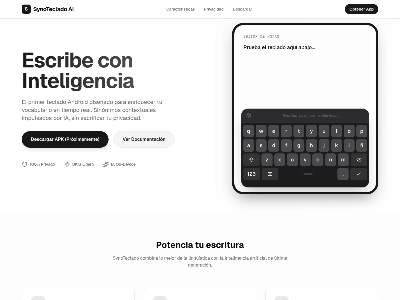 SynoTeclado AI Español