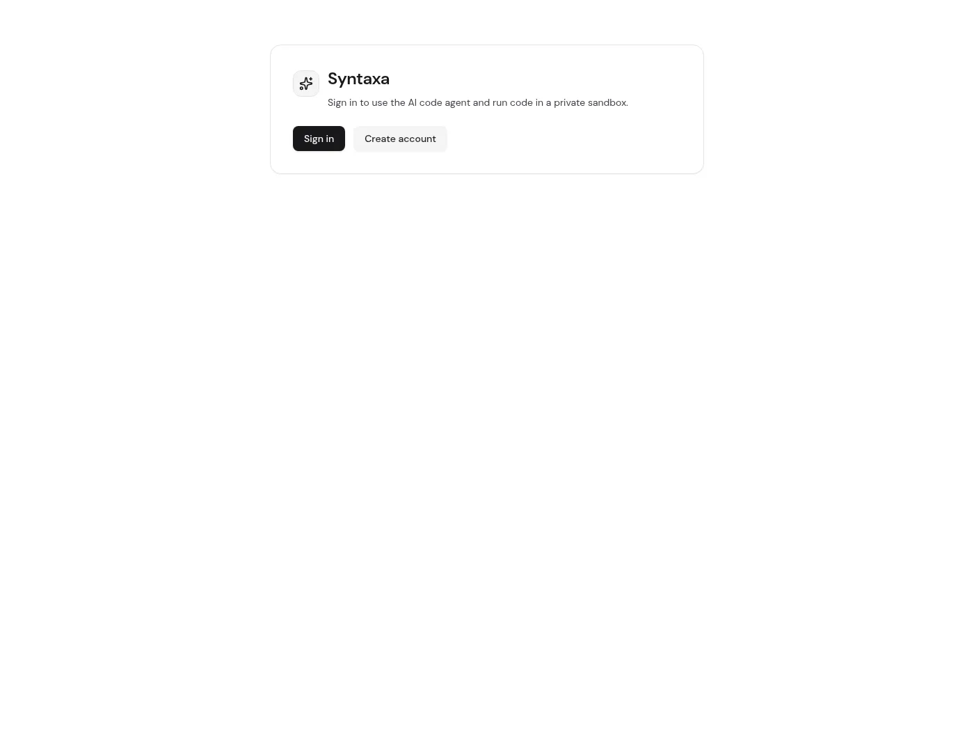 Syntaxa AI Code Agent