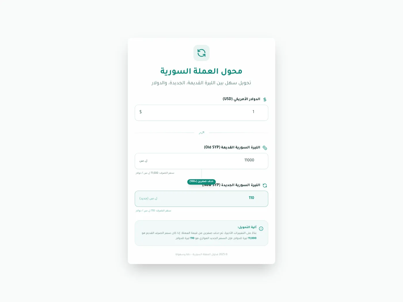 Syrian Currency Converter