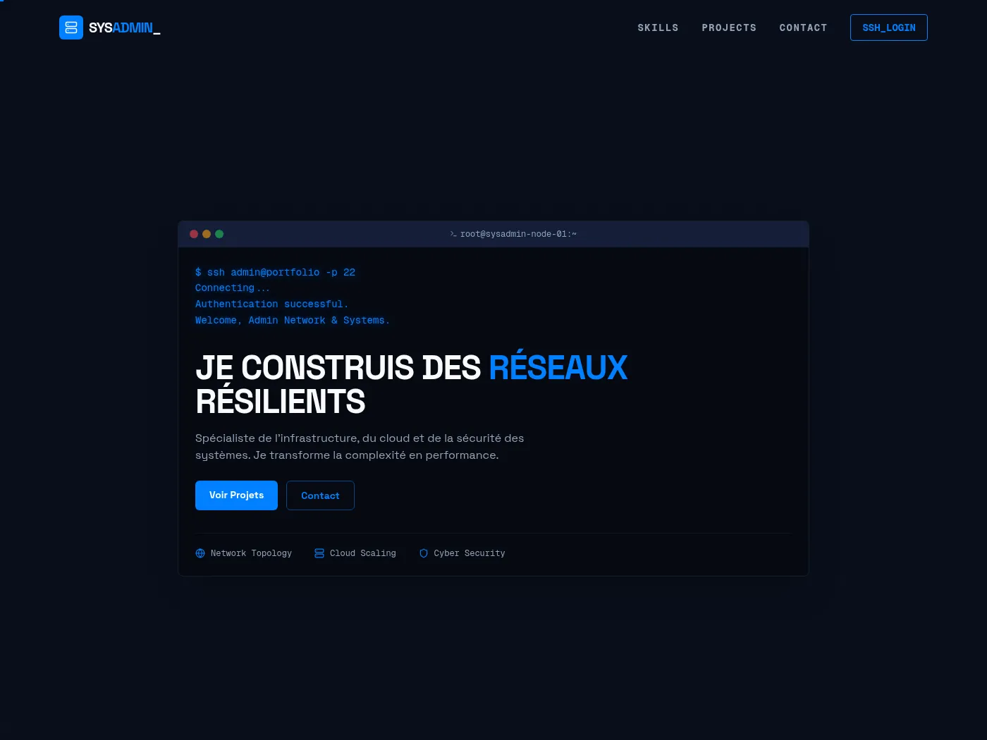 SysAdmin Portfolio Site
