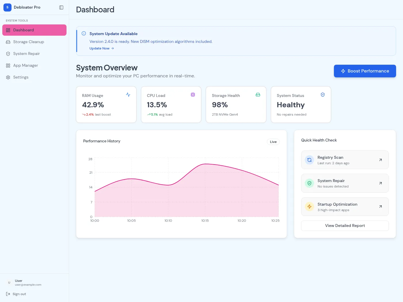 System Debloater Pro