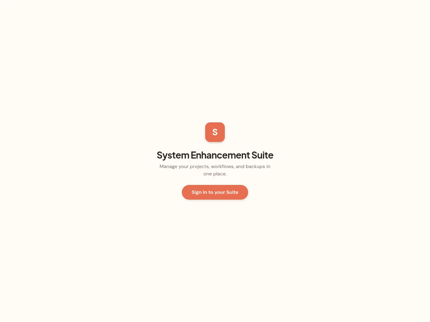 System Enhancement Suite