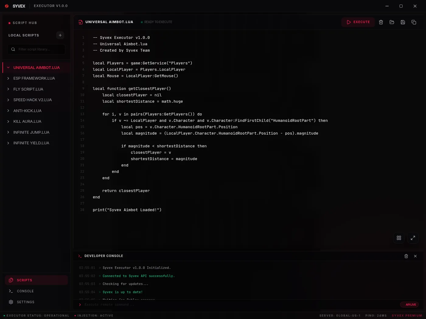 Syvex Executor UI