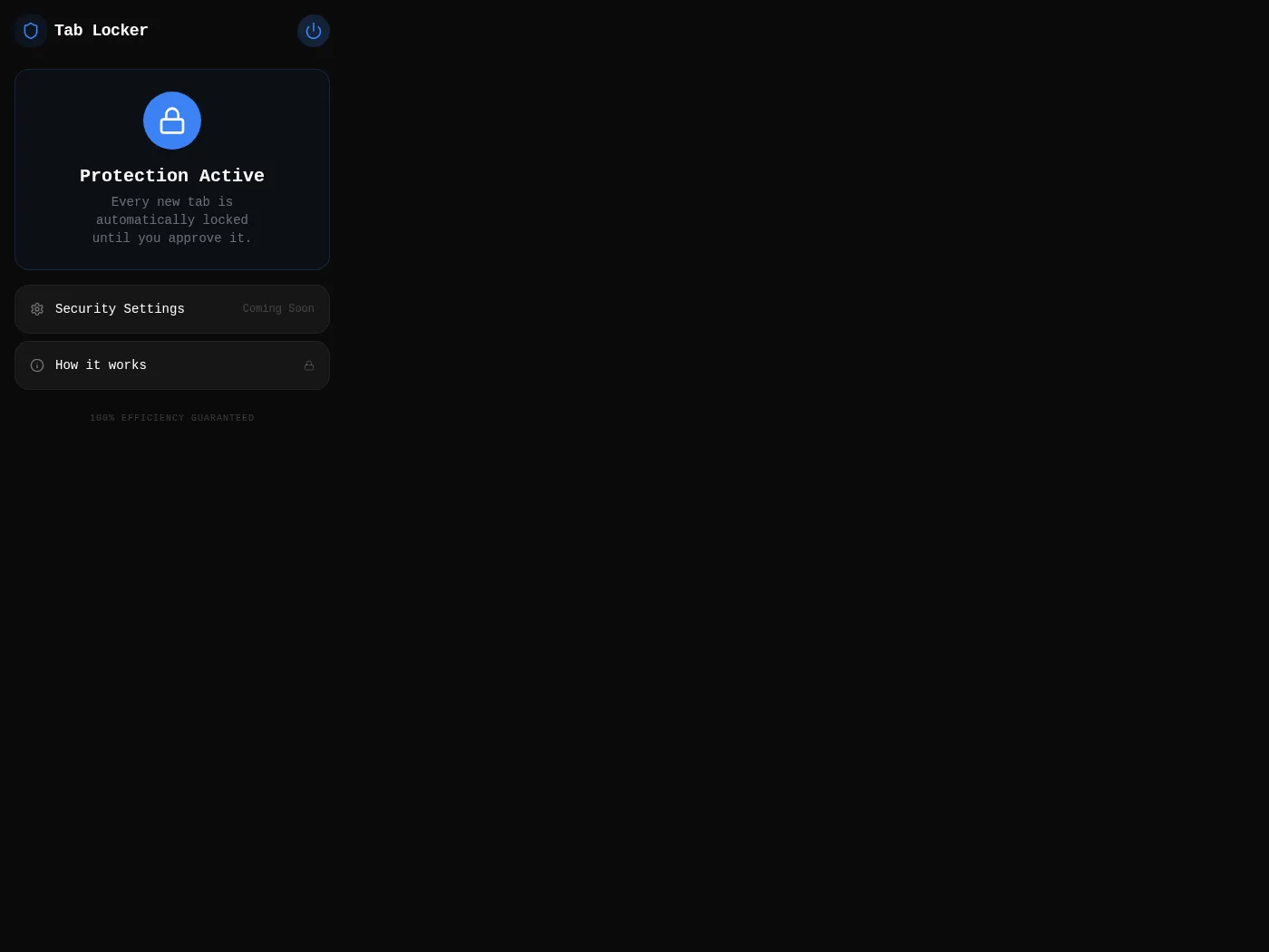 Chrome Tab Locker