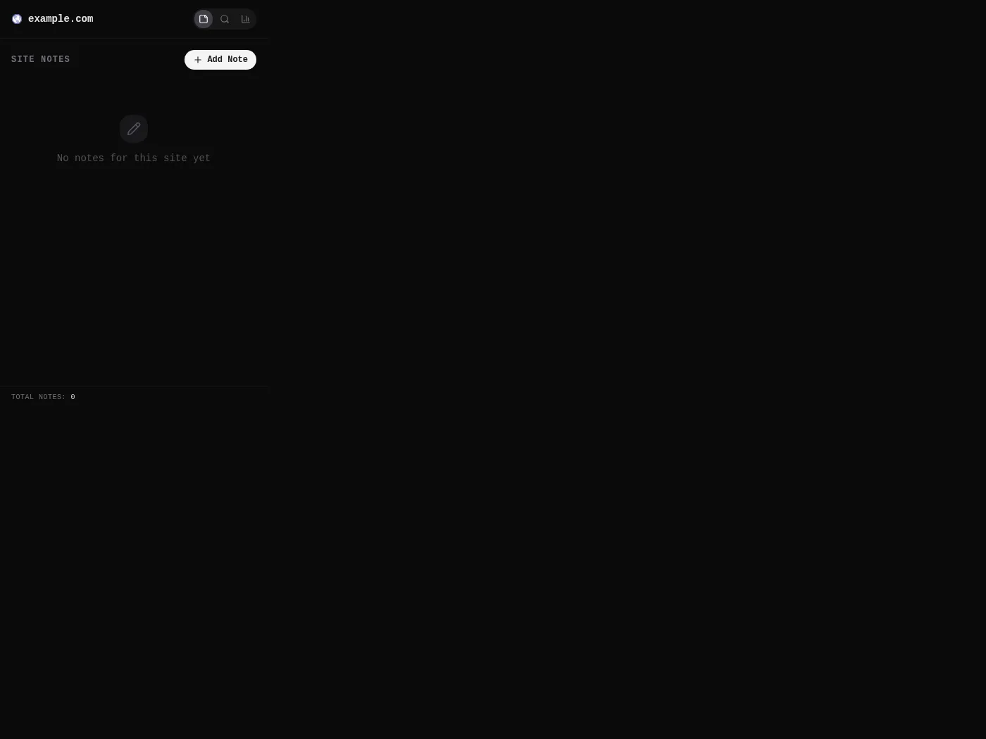 Tab Notes Extension