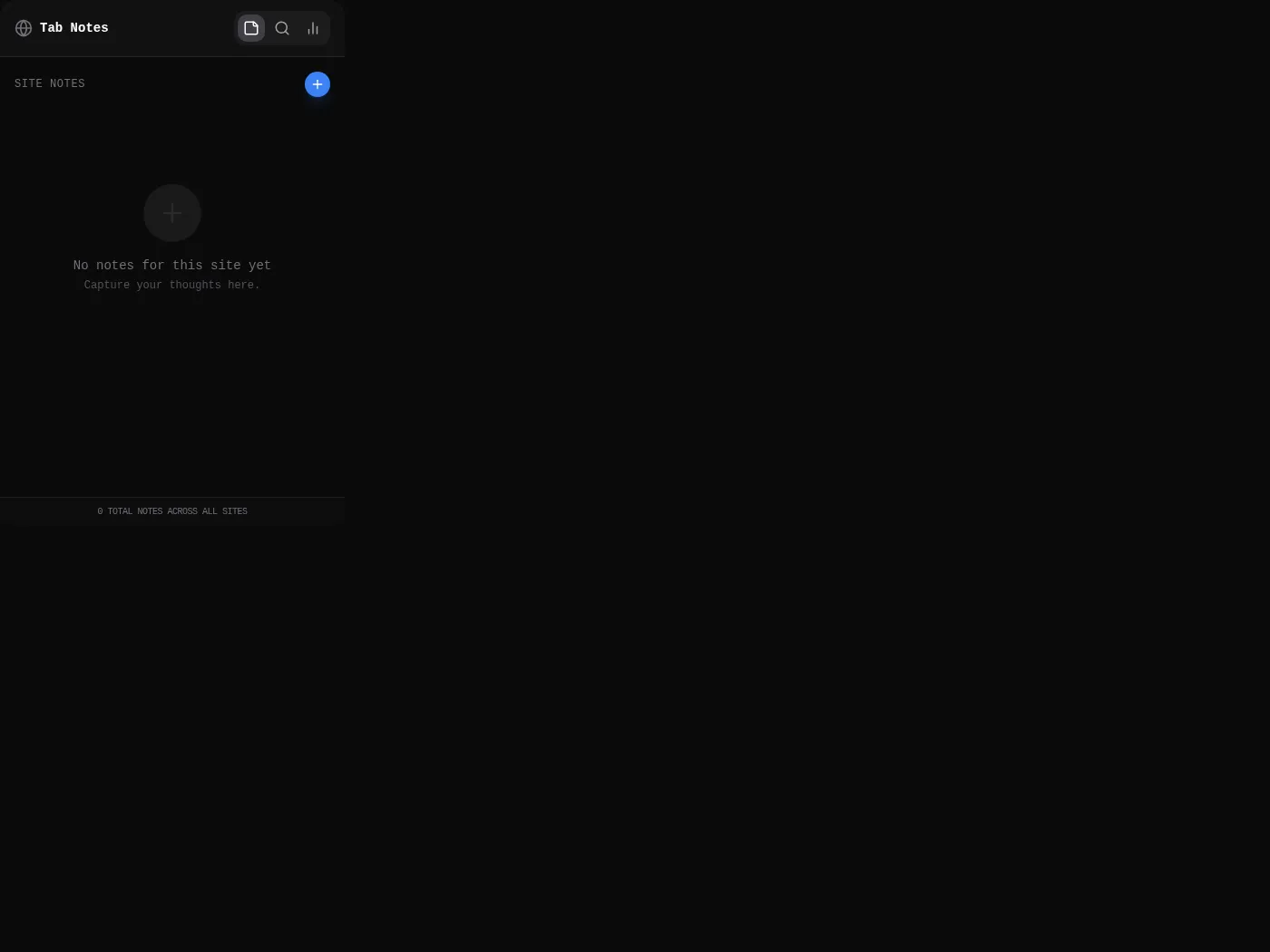 Tab Notes Extension