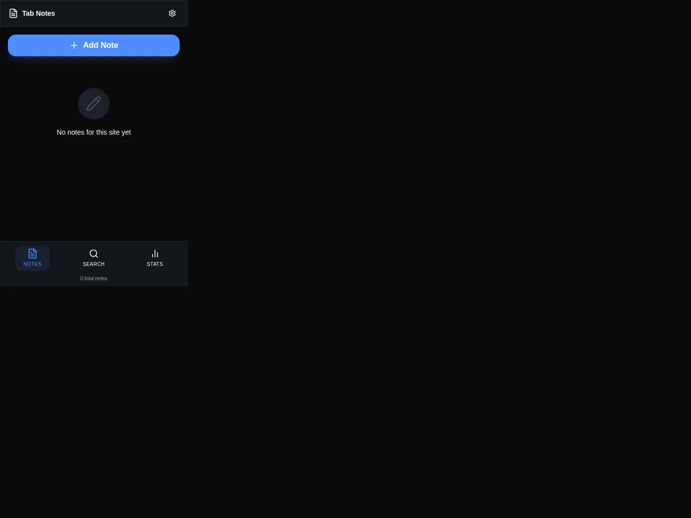 Tab Notes Extension