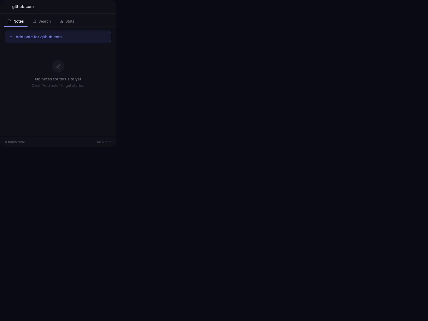 Tab Notes Extension