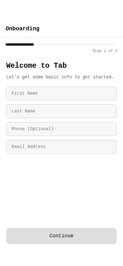 Tab — Shared Expense App