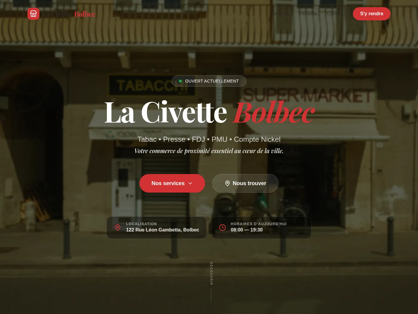 Tabac Vitrine Site