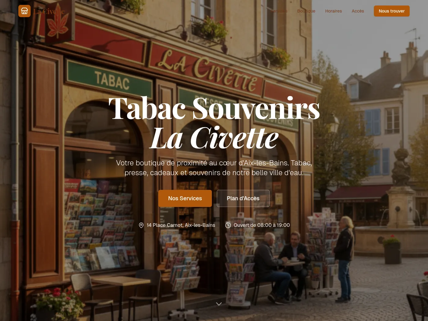 Tabac Showcase Site
