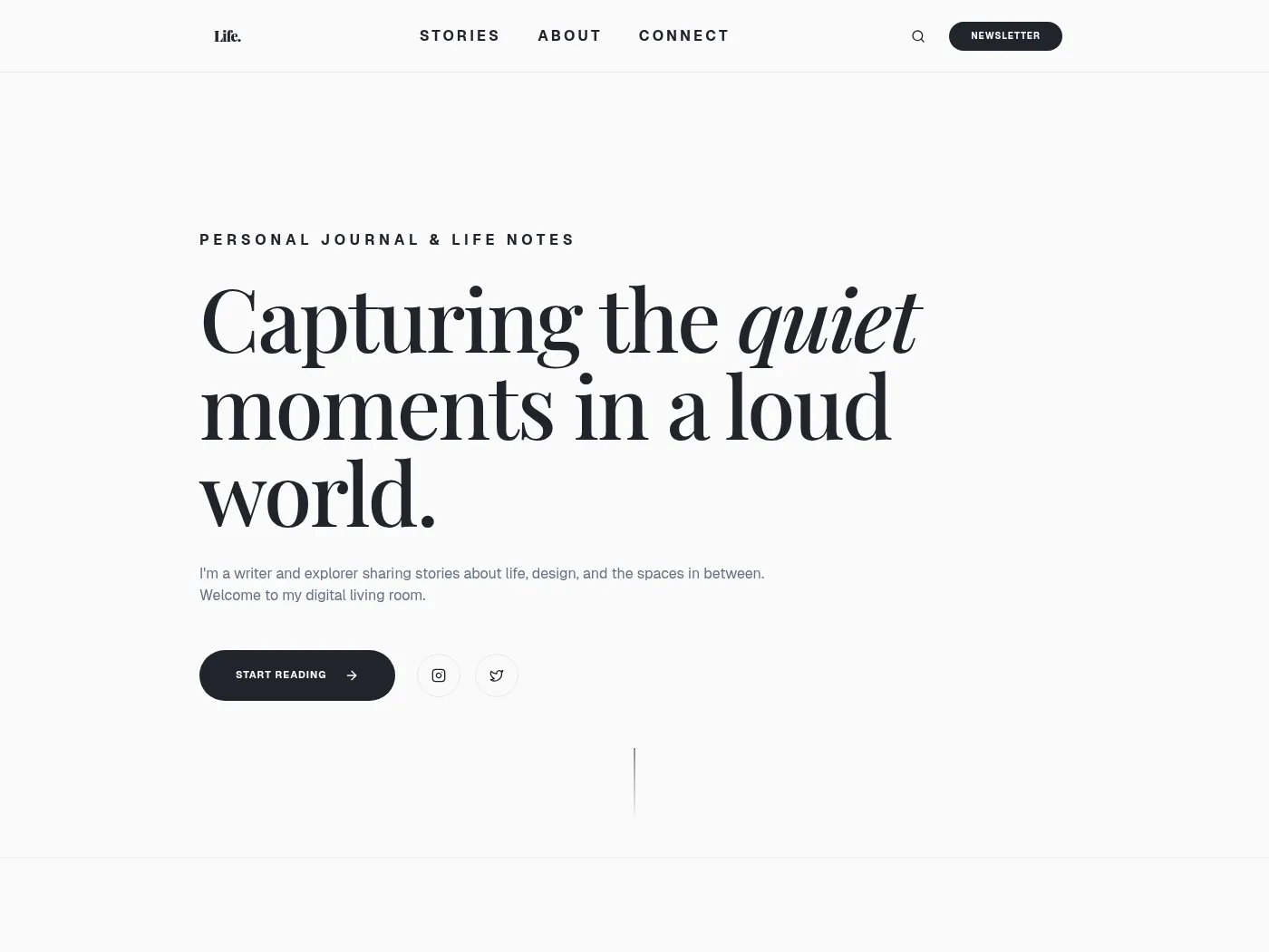 Tabbed Landing Page