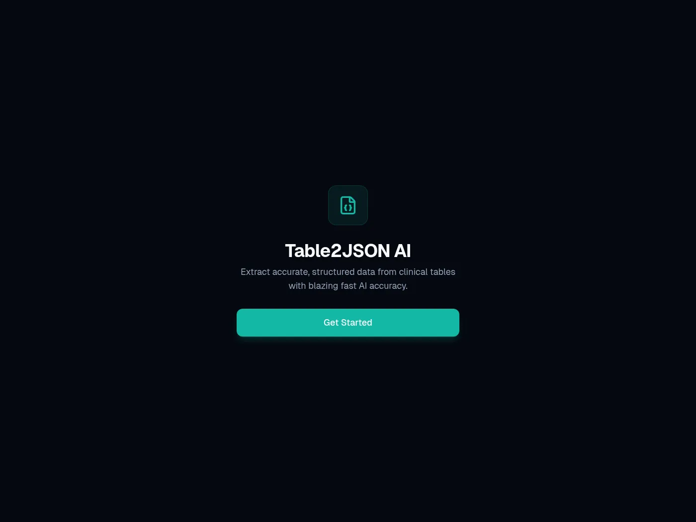 Table2JSON AI Extractor