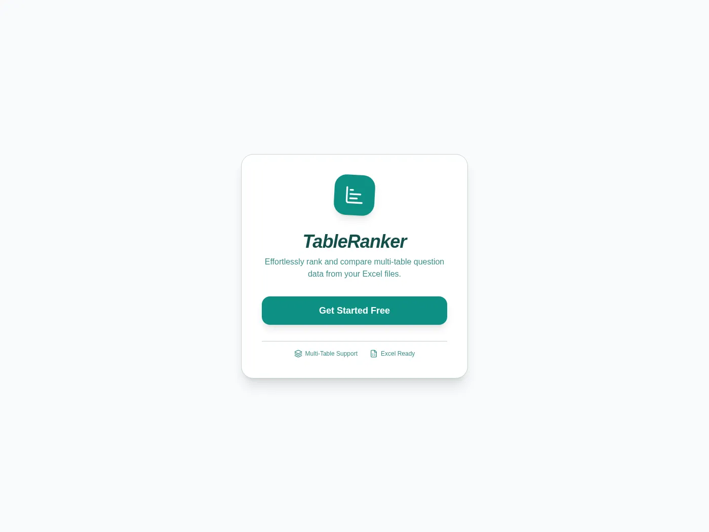 TableRanker