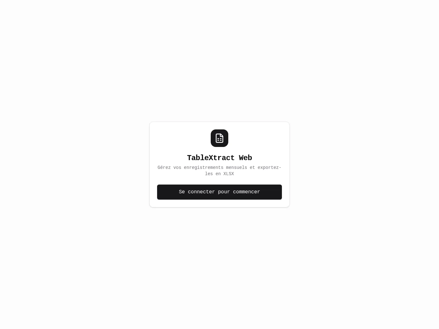TableXtract Web