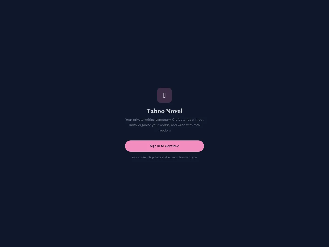Taboo Novel Dashboard