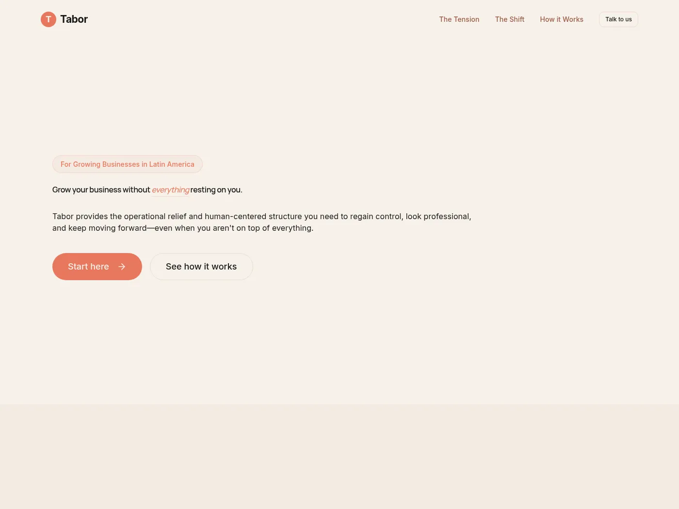 Tabor Brand Website