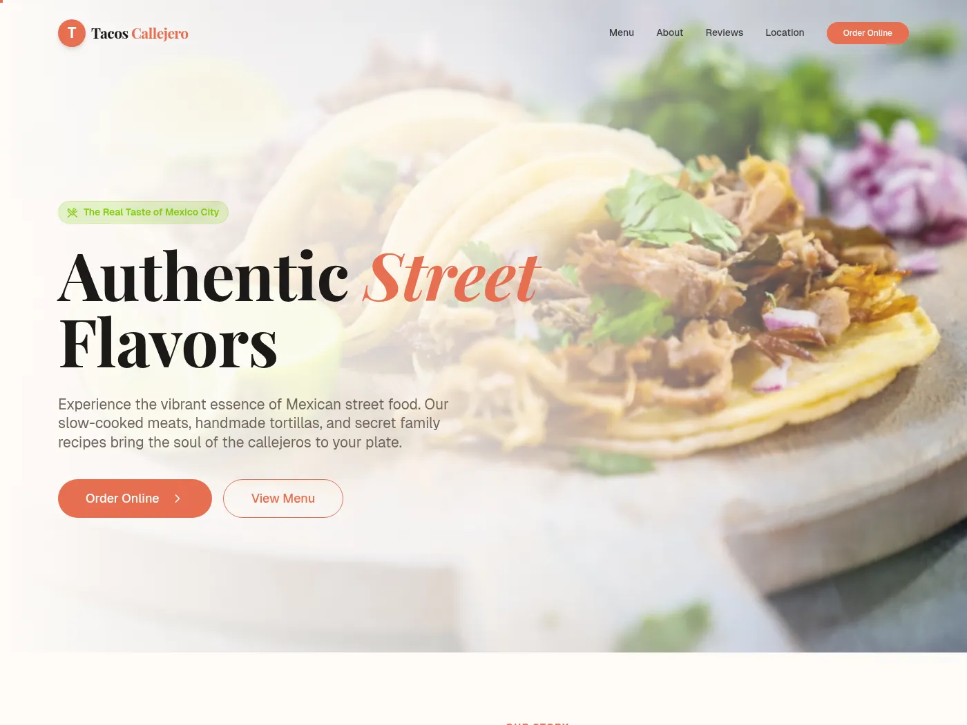 Street Flavor Tacos Site