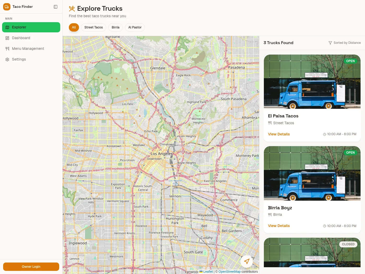 Taco Truck Finder