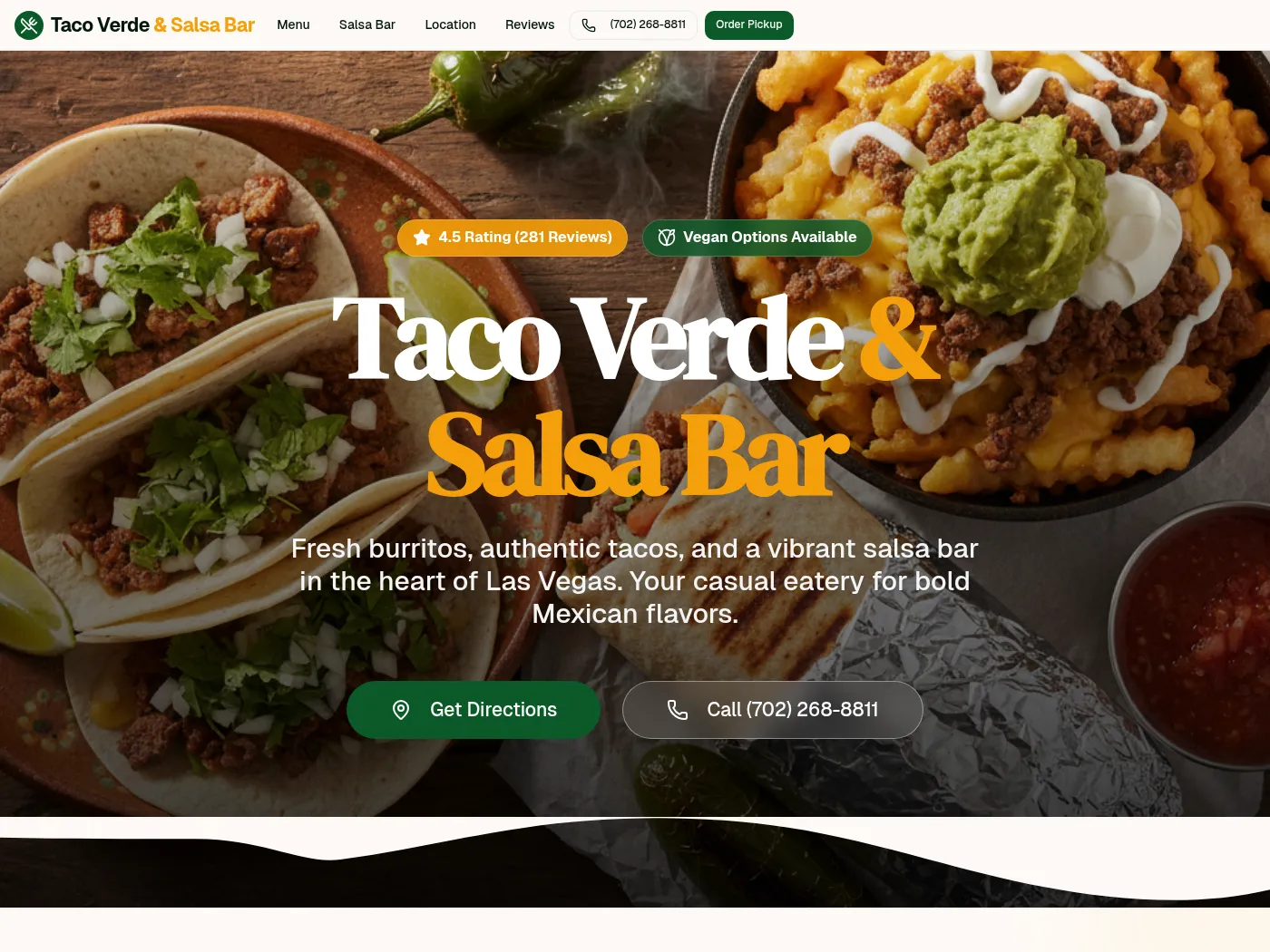 Taco Verde Website