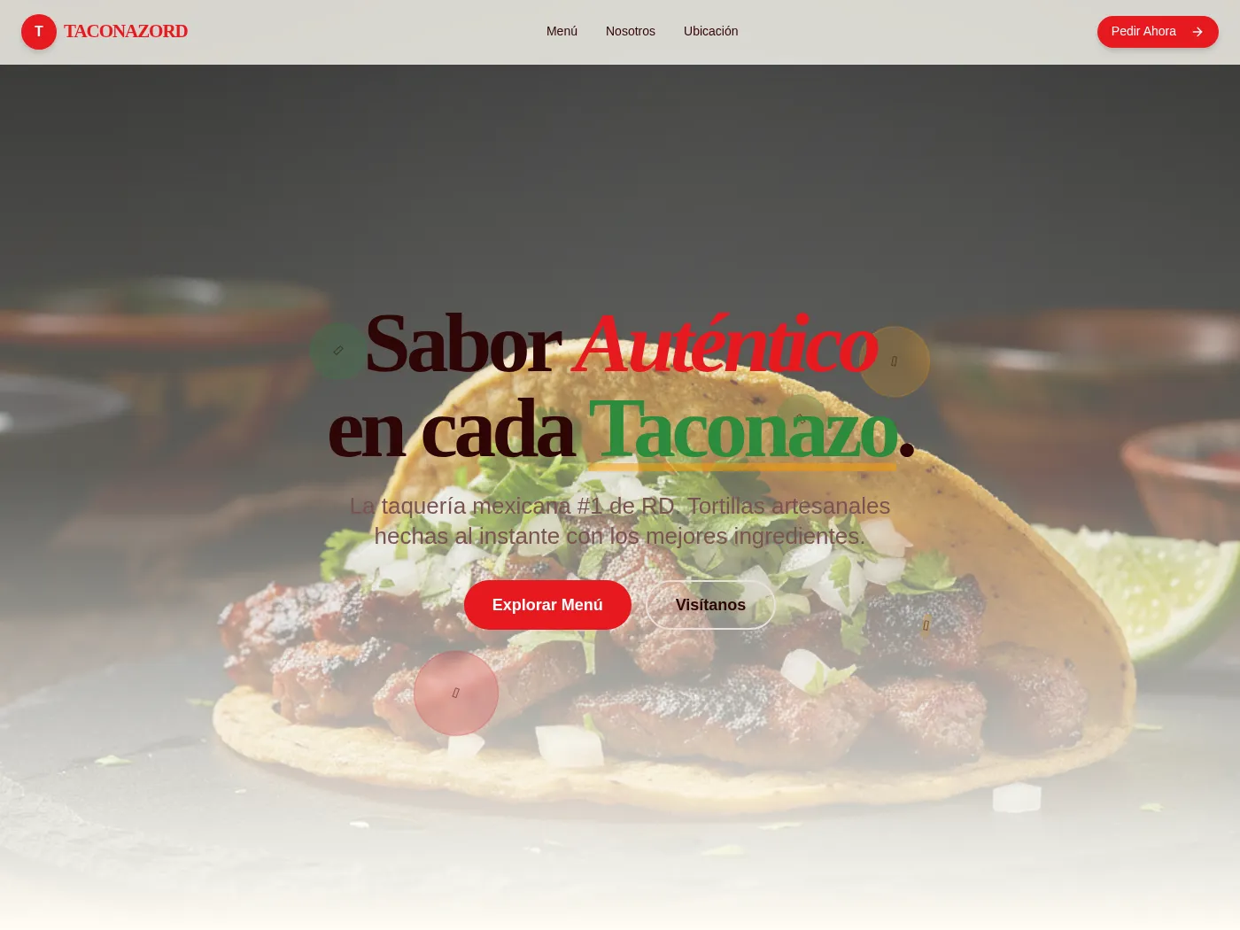 Taconazord Web Experience