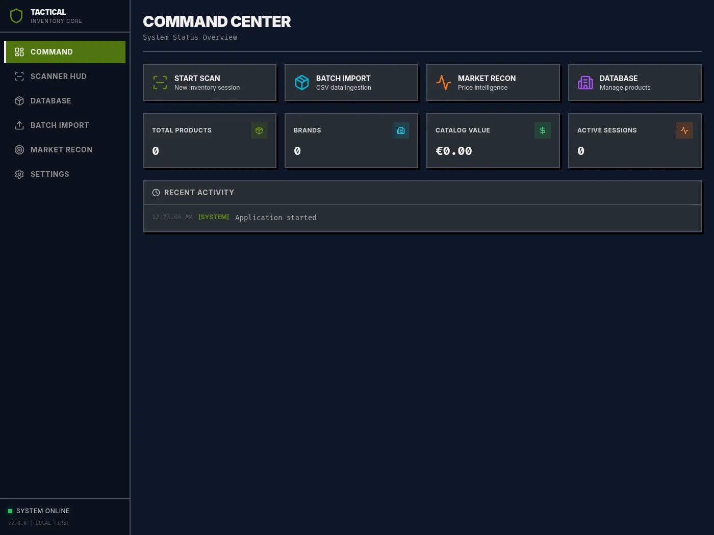 Tactical Inventory Core