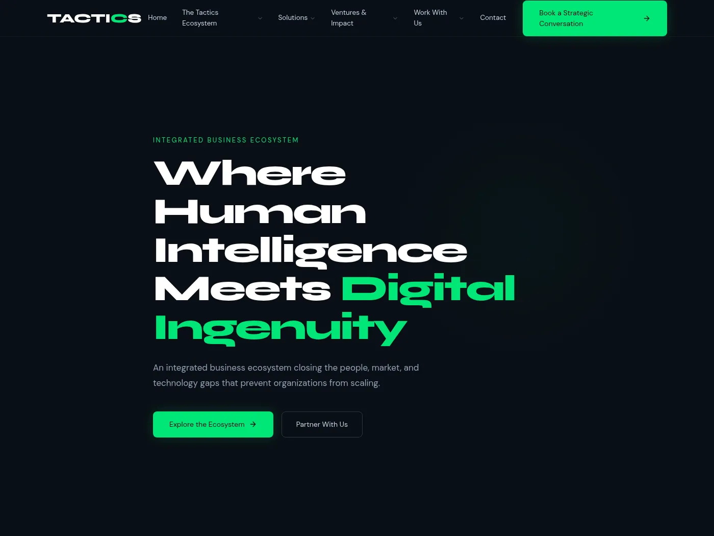 Tactics Group Website Upgrade