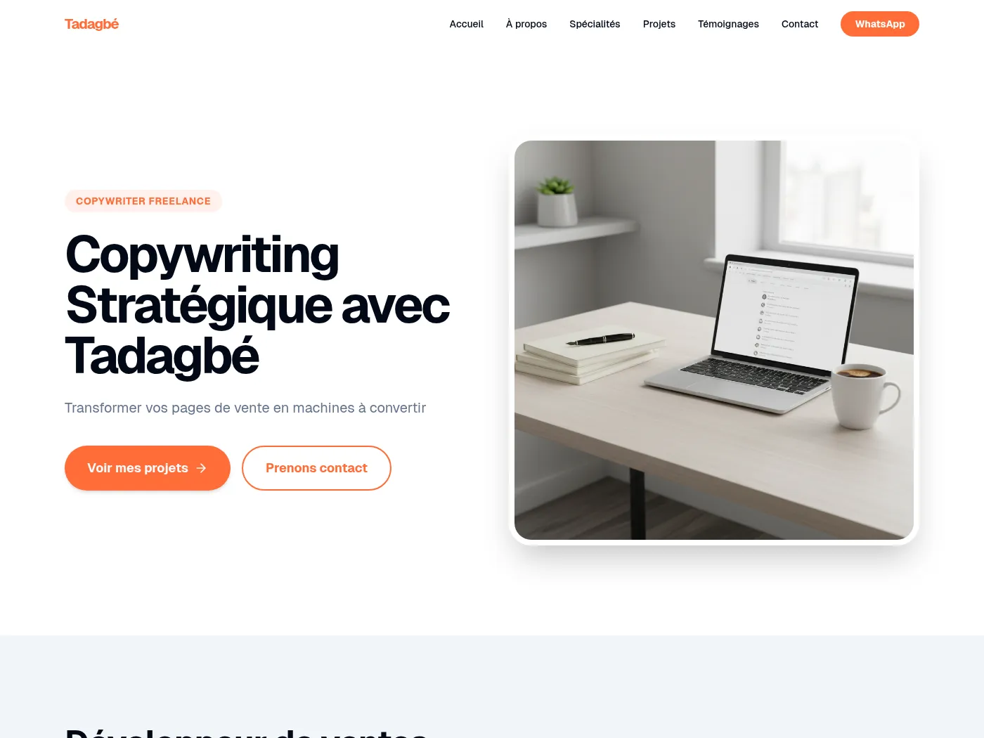 Tadagbé Portfolio Clone