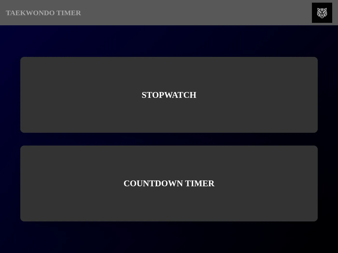Taekwondo Timer App