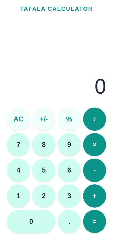 TAFALA Calculator