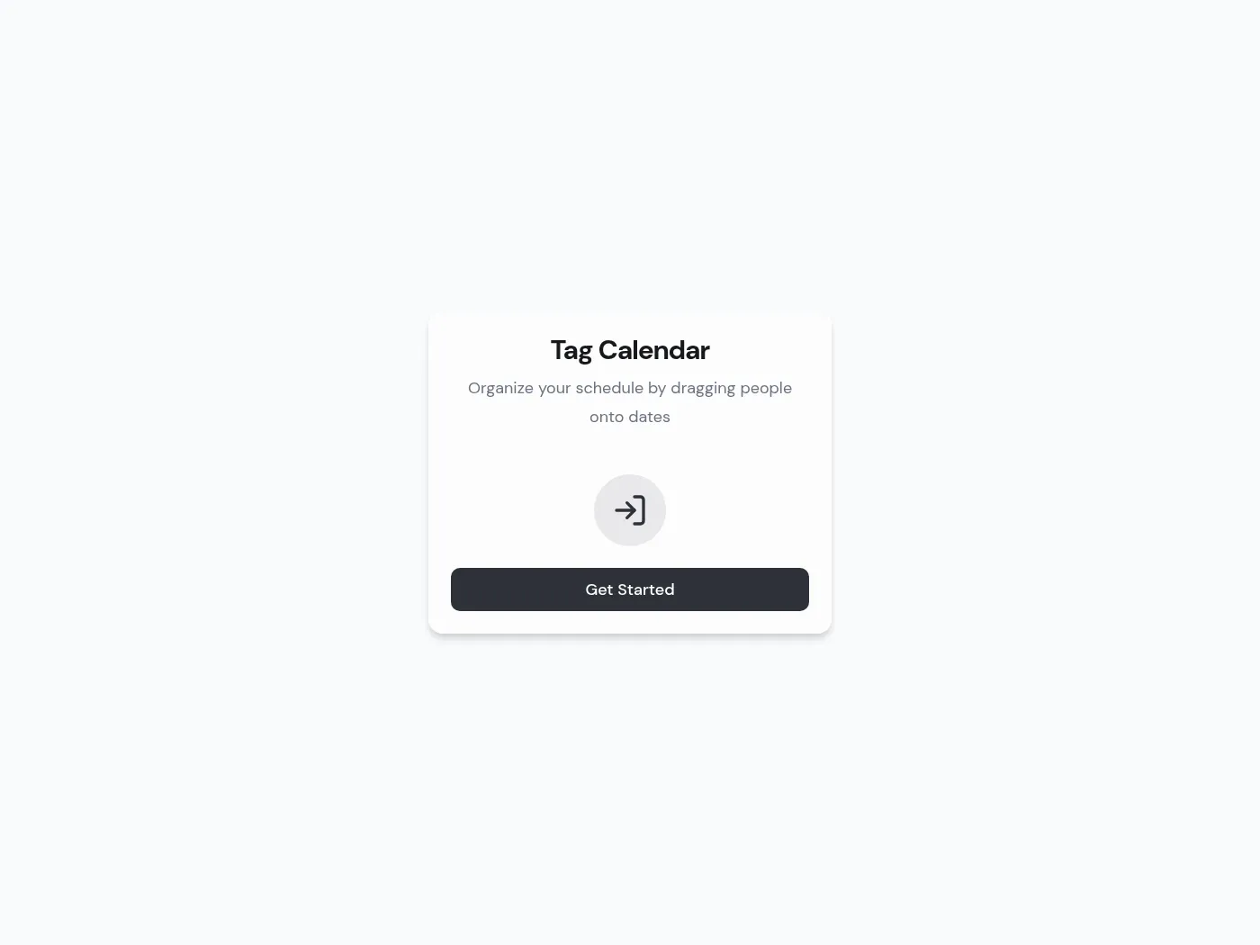 Tag & Person Calendar