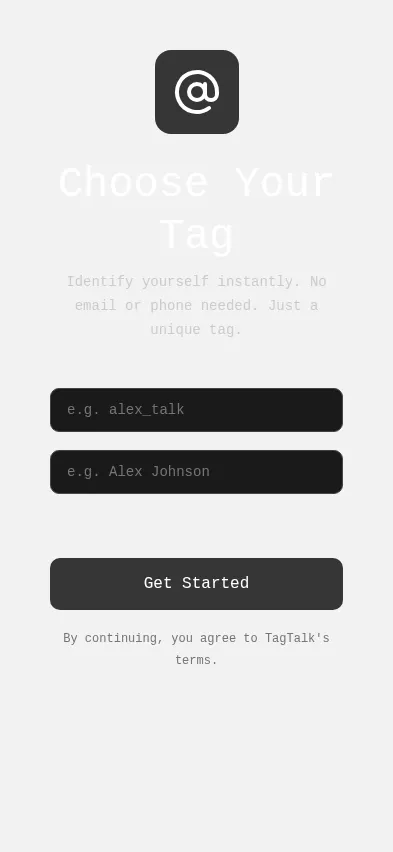 TagTalk Messenger