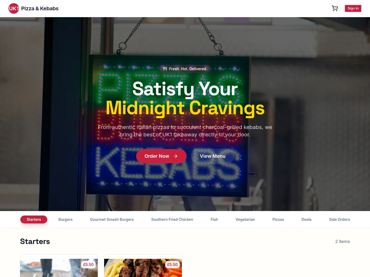 Takeaway Orders Hub