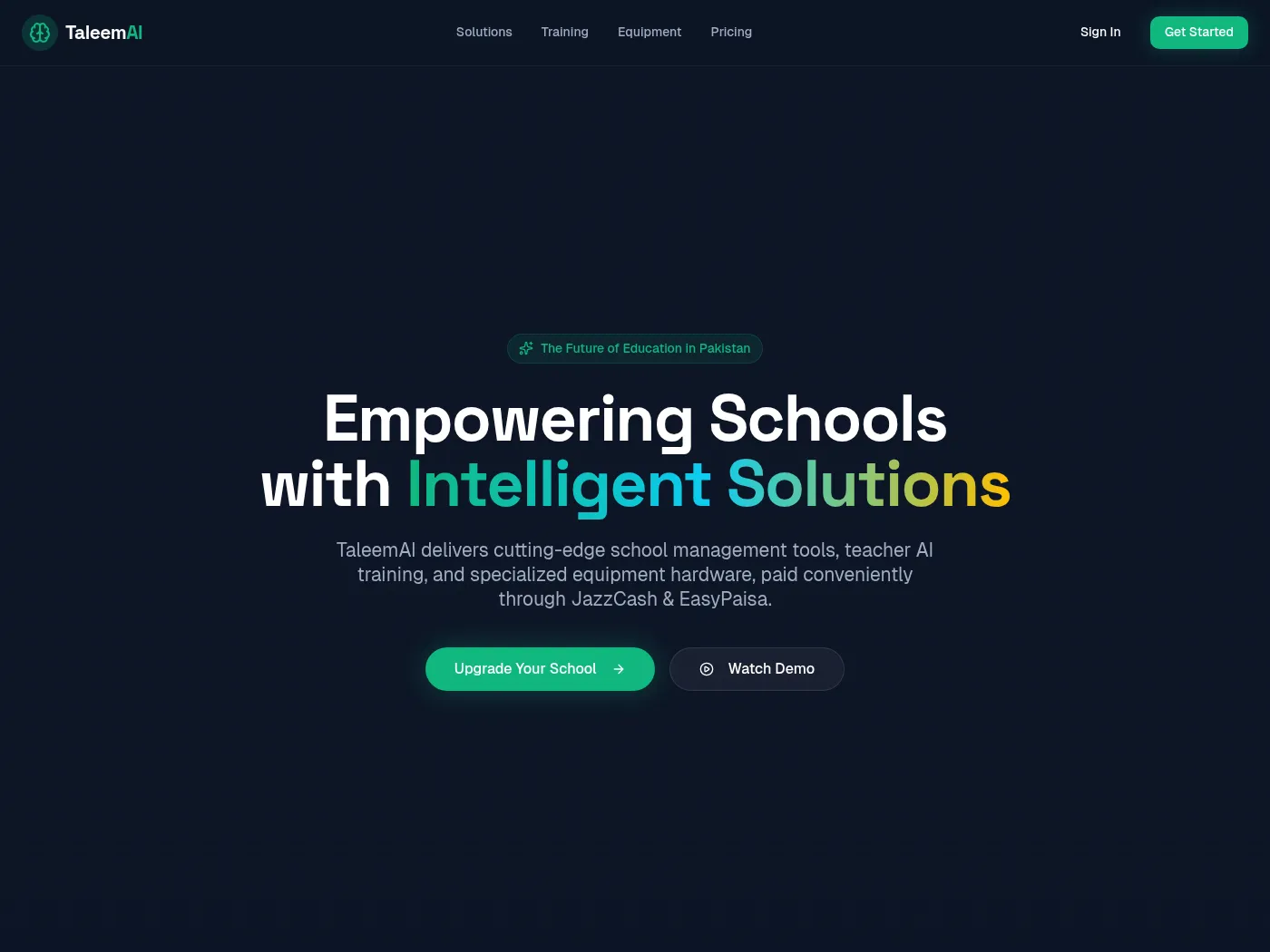 TaleemAI School Portal