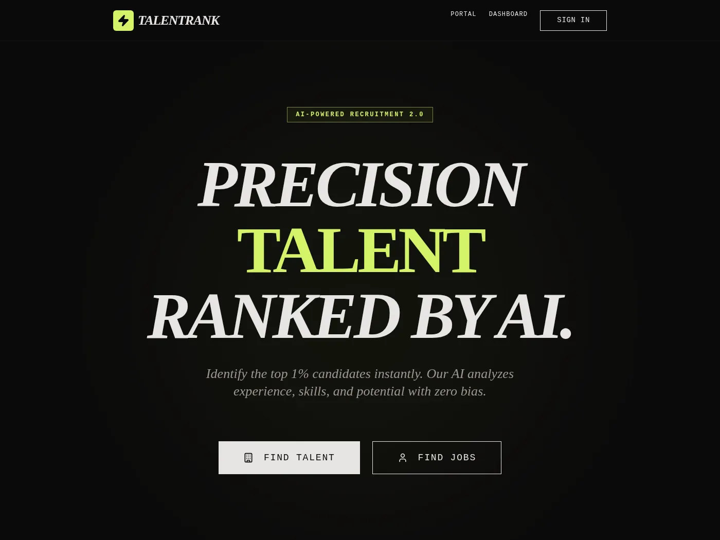 TalentRank AI Platform