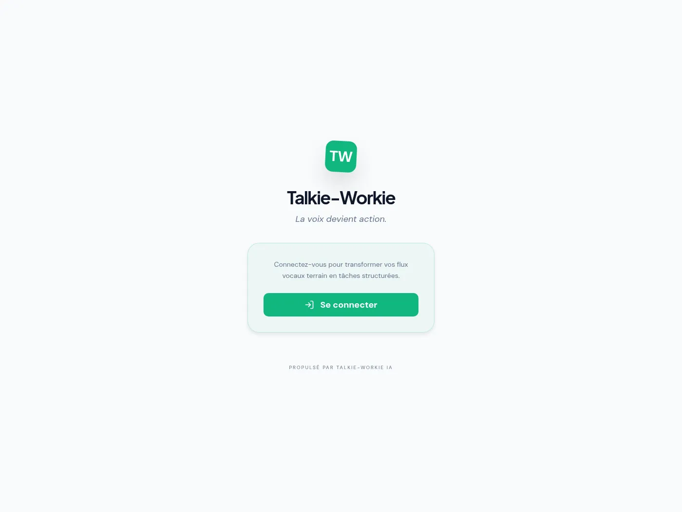 Talkie-Workie SaaS