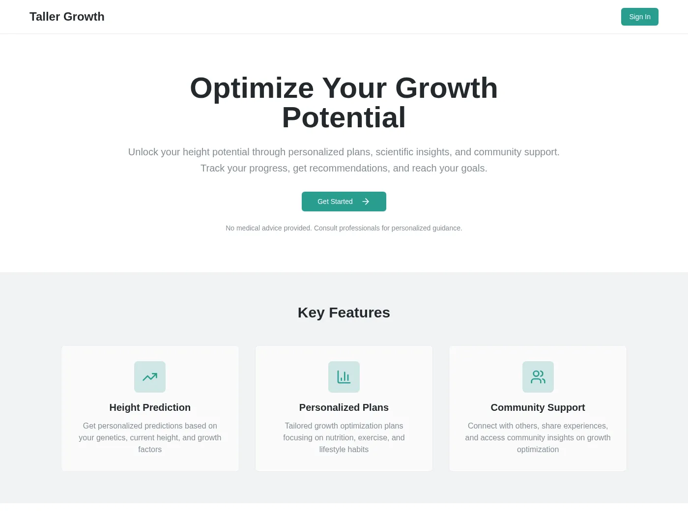 Taller Growth Tracker