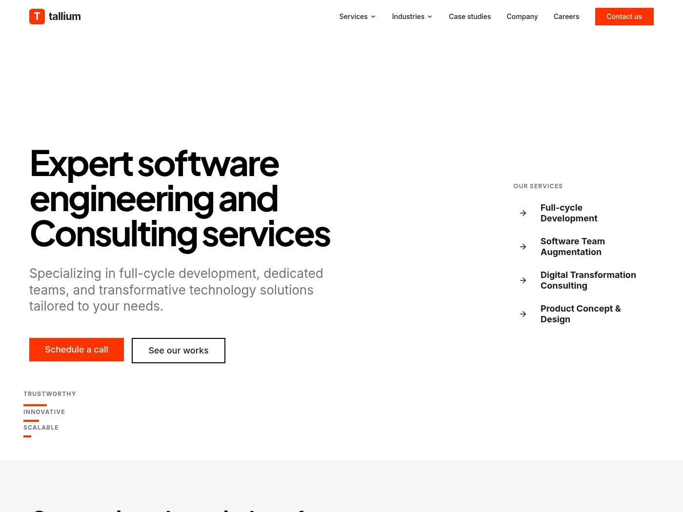 Tallium Web Clone