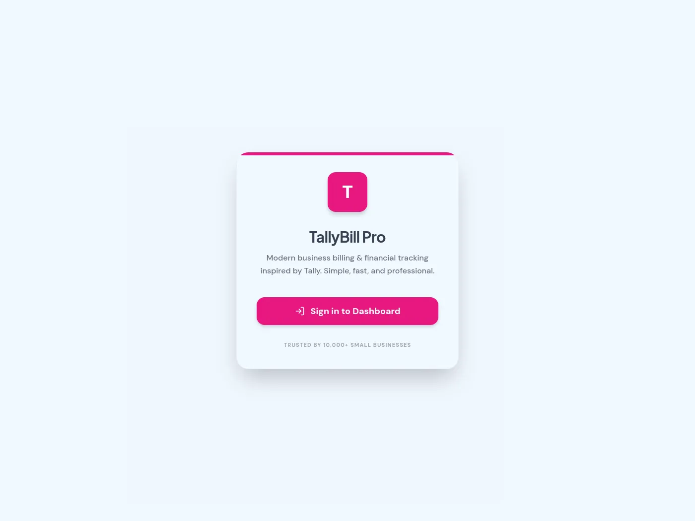 TallyBill Pro