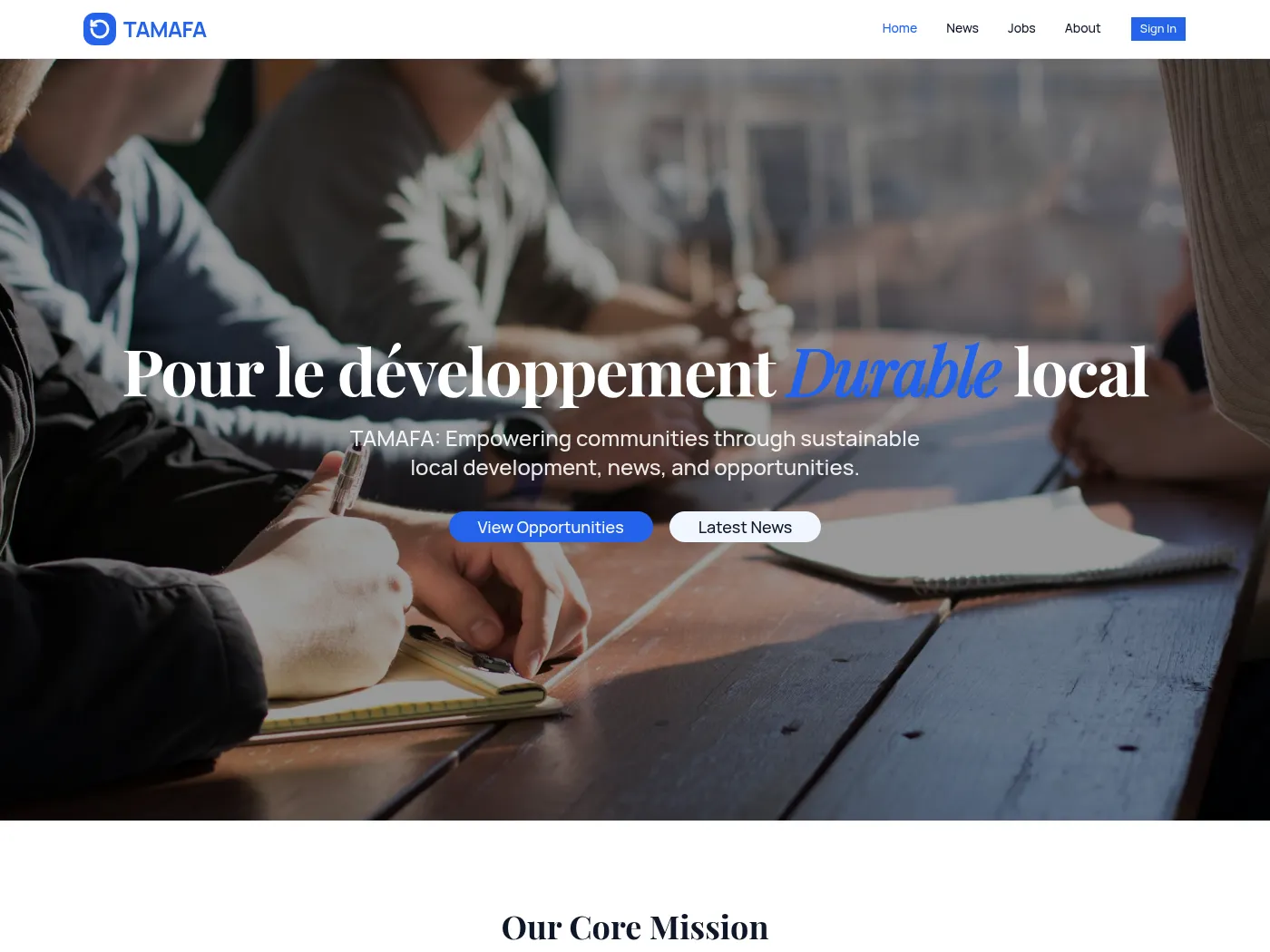 TAMAFA Opportunities Hub