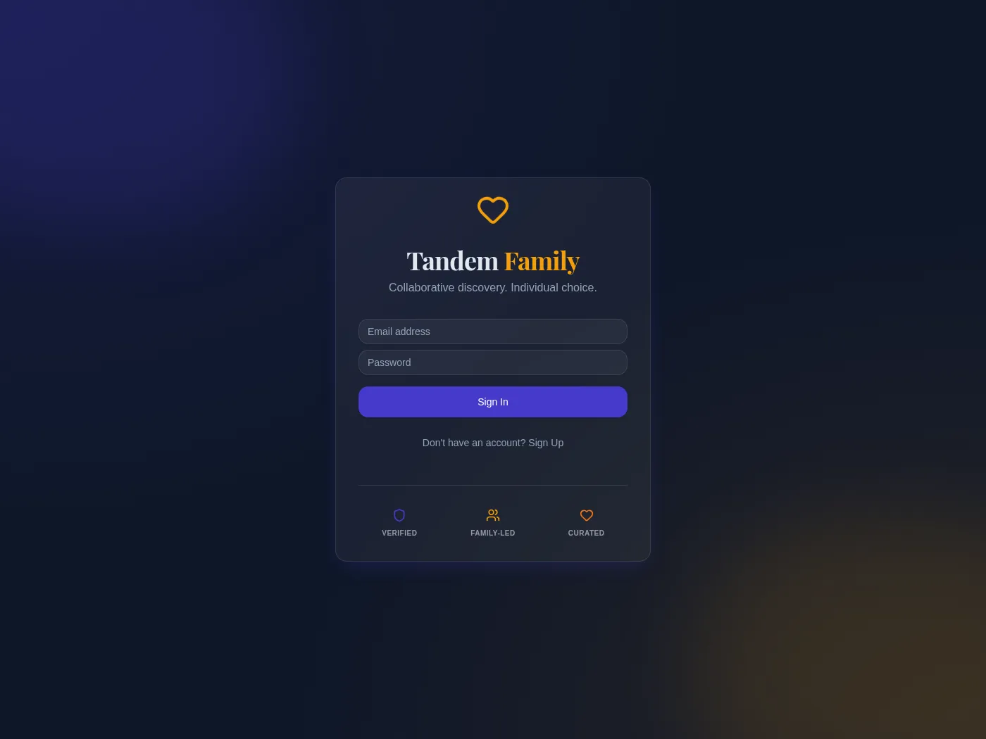 Tandem Family Matchmaker