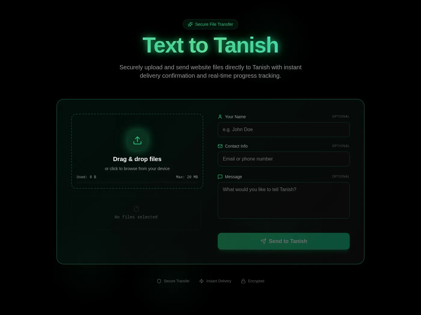 Text to Tanish