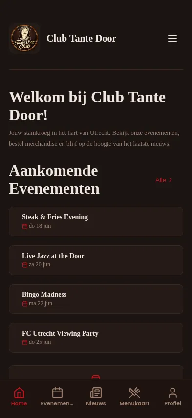 Tante Door Club App