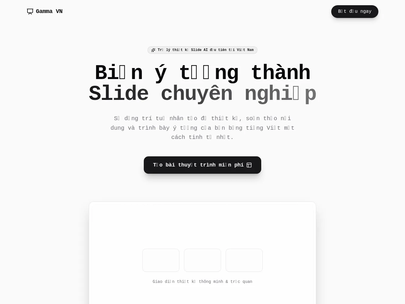 Tạo Slide Tiếng Việt