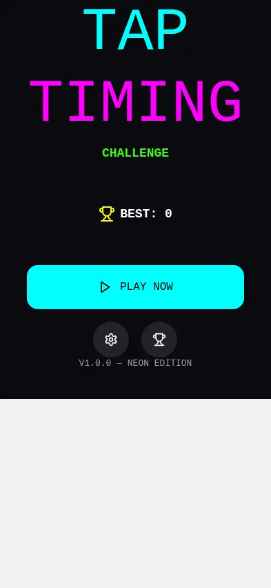 Tap Timing Challenge