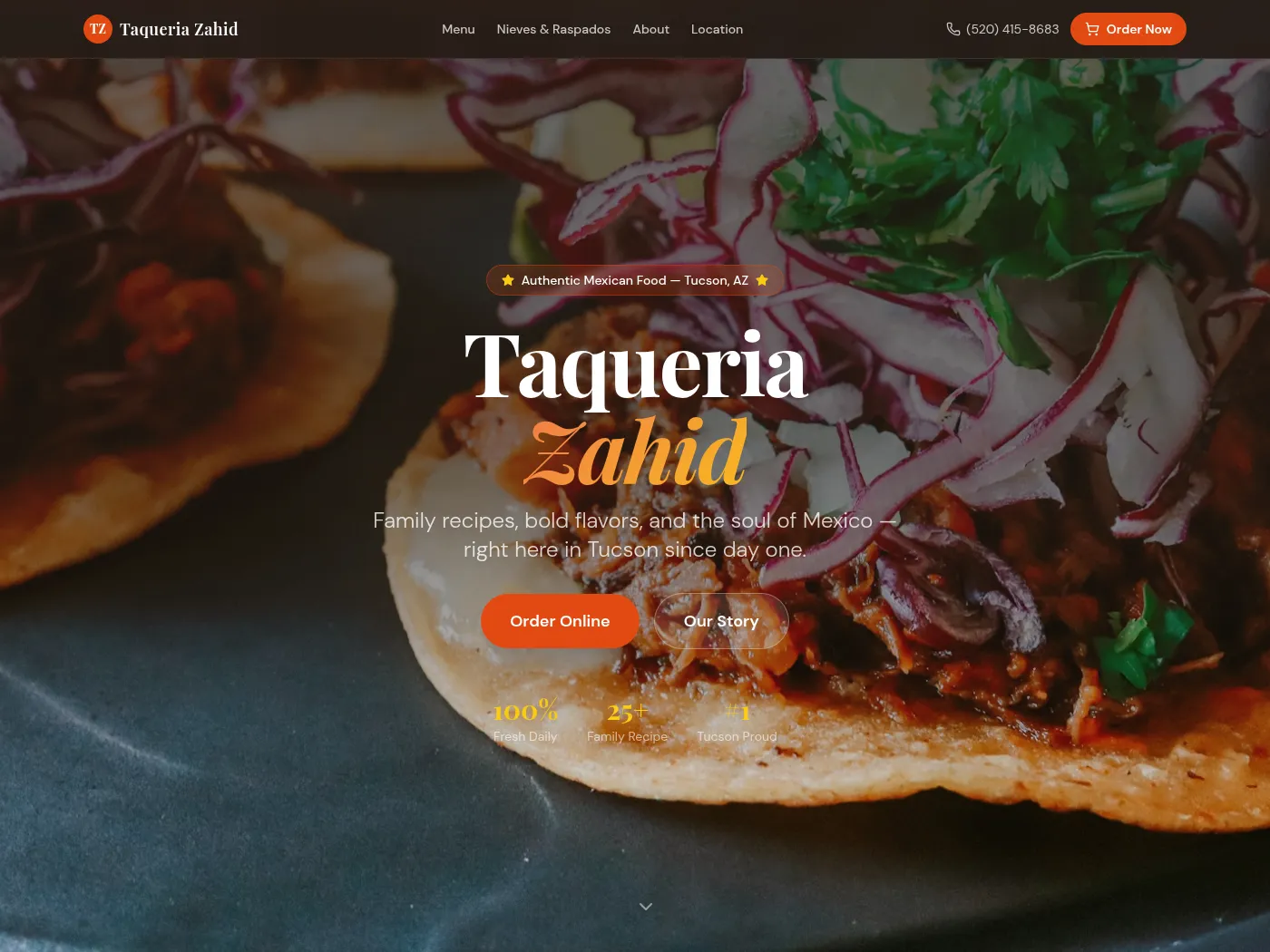 Taqueria Zahid Online