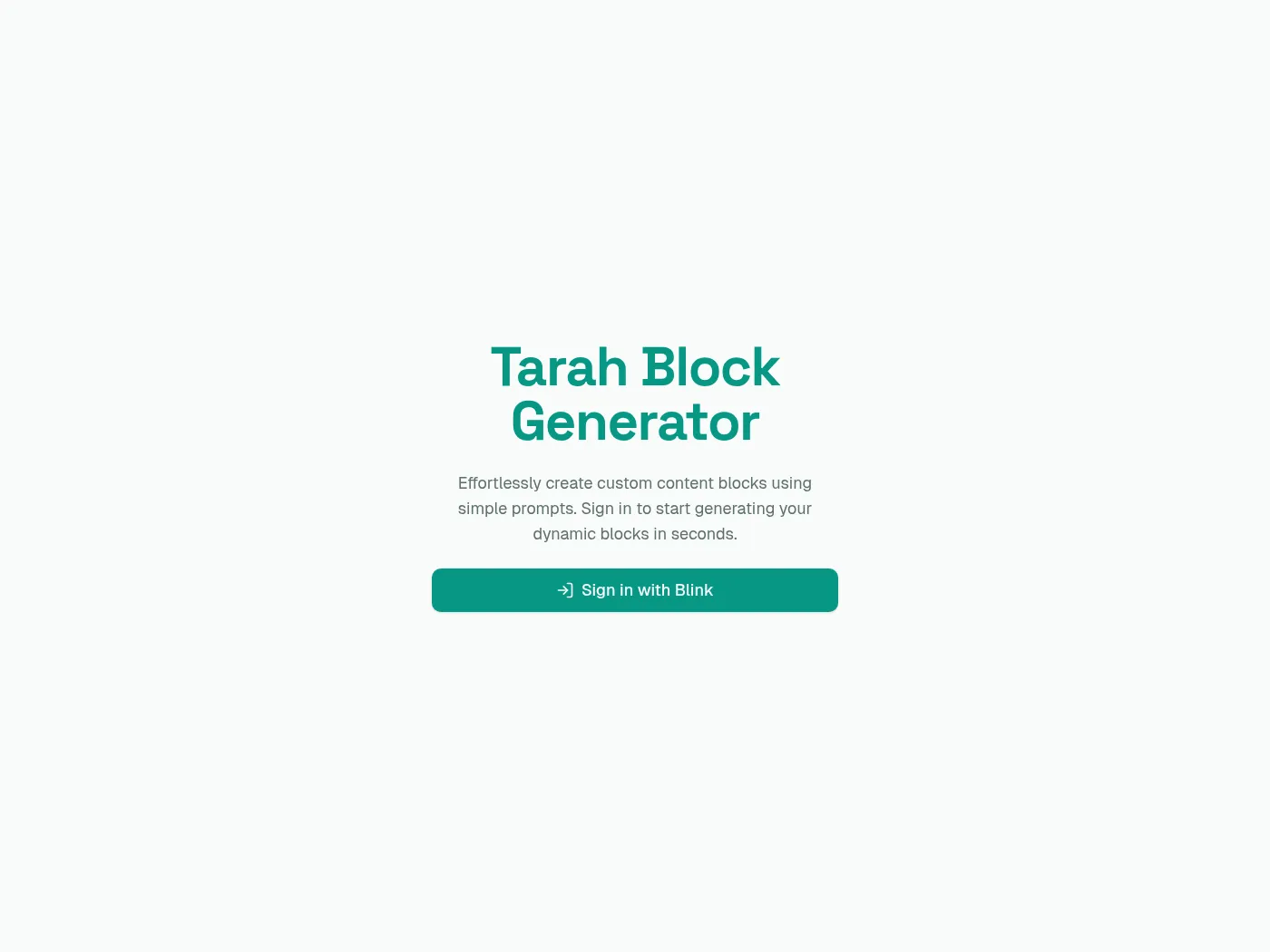 Tarah Block Generator