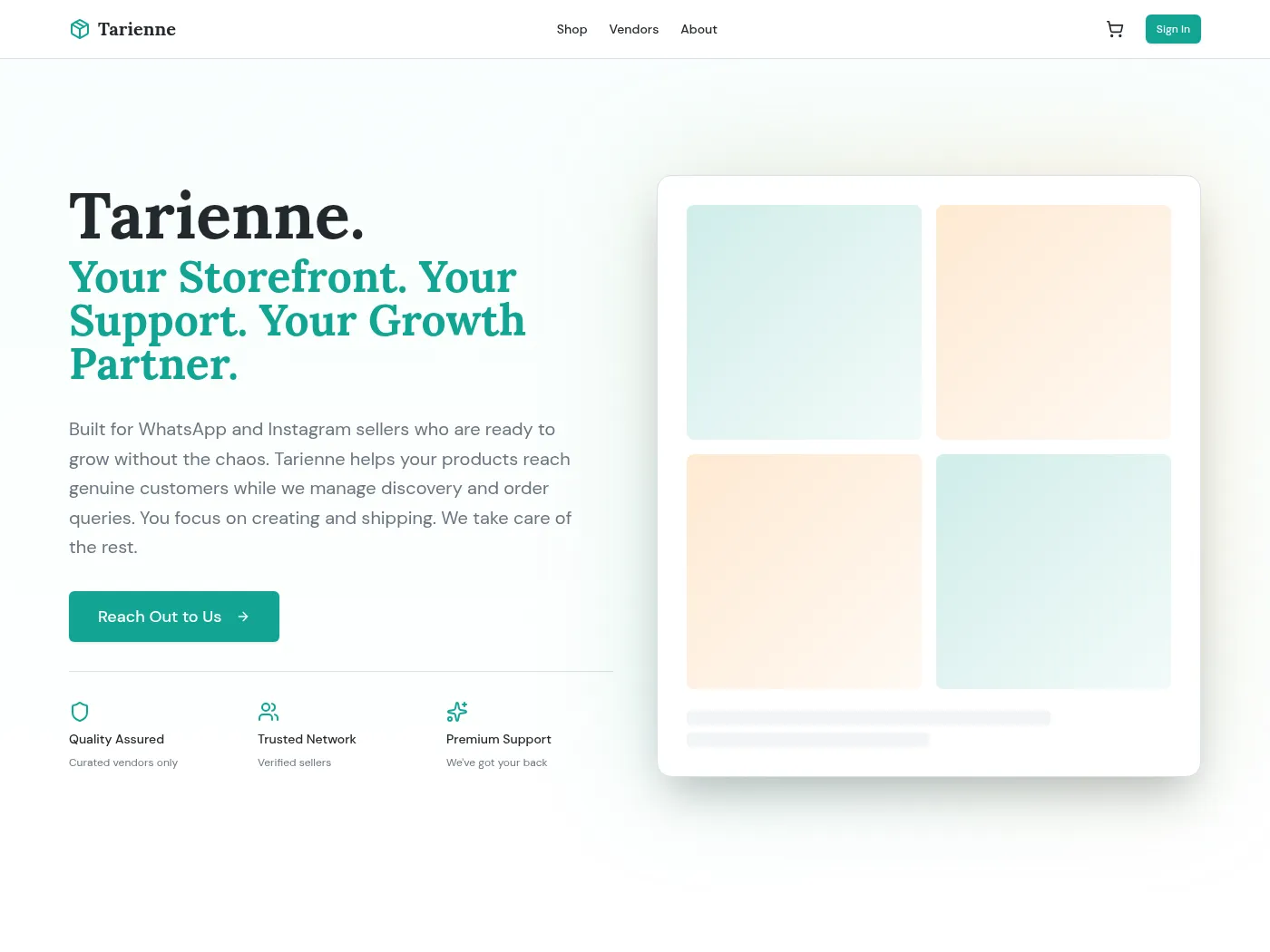 Tarienne Marketplace