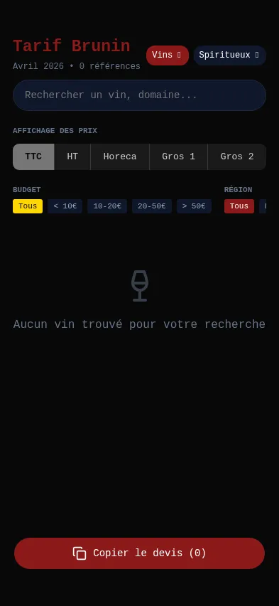 Tarif Mobile App